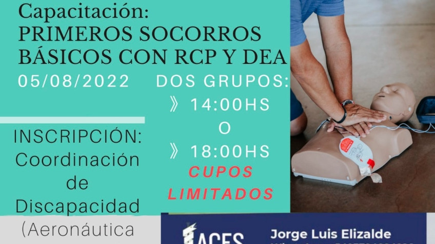 Capacitación: Primeros socorros básicos con RCP y DEA | Goya