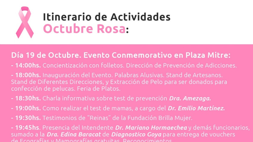 Octubre Rosa: Mes de la sensibilización del Cáncer de Mama | Goya